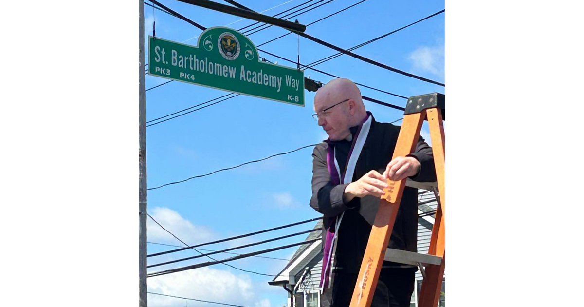 St. Bartholomew Academy Unveils Dedicated Street Sign in Scotch Plains ...