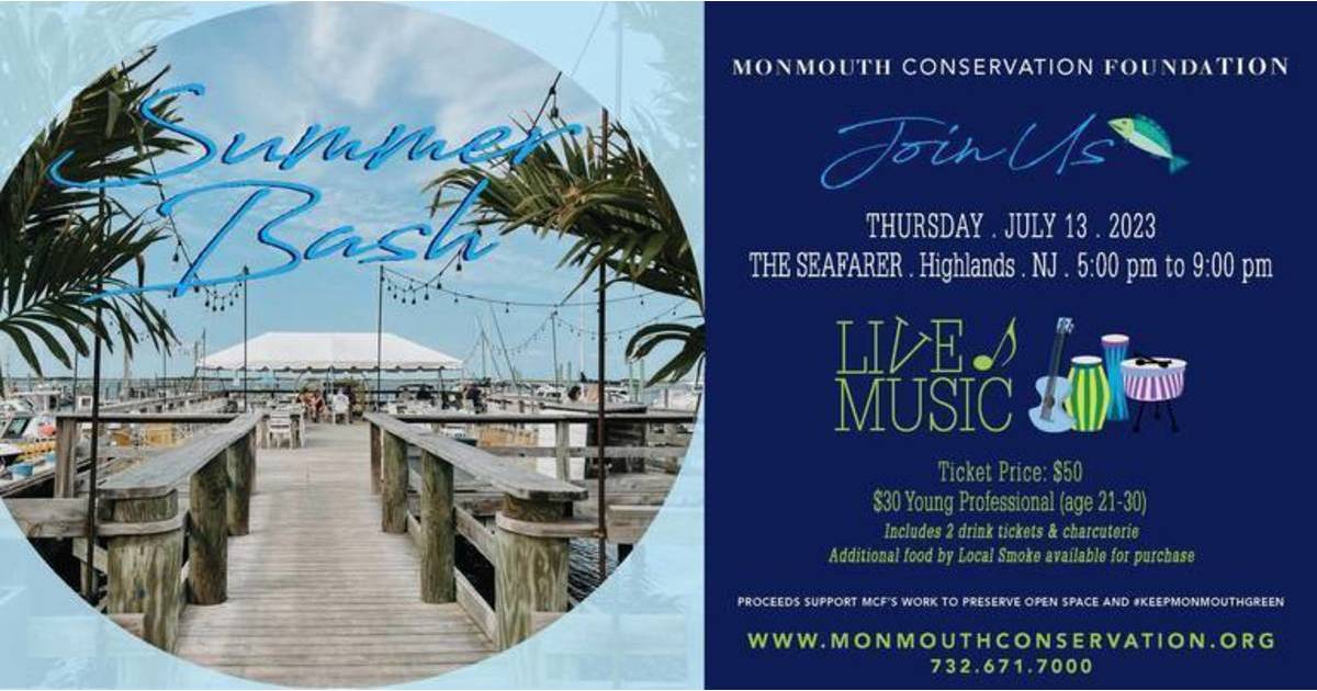 Summer Bash Event Hosted by Monmouth Conservation Foundation | Red Bank ...