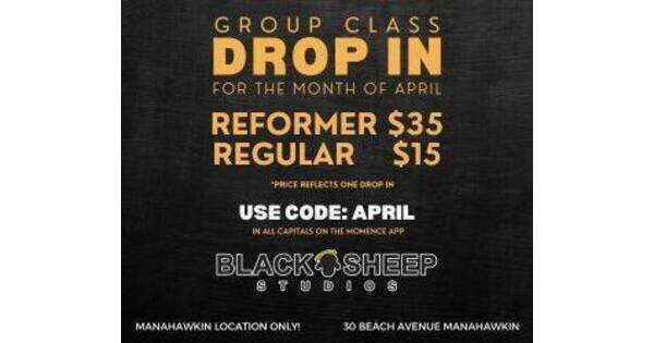 Fitness: Black Sheep Studios Manahawkin Drop-In Class Special for April ...