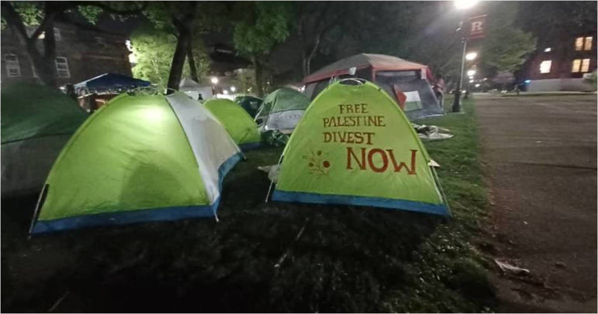 Tents Continue to Go Up as Rutgers Encampment Protest Begins Second Day ...