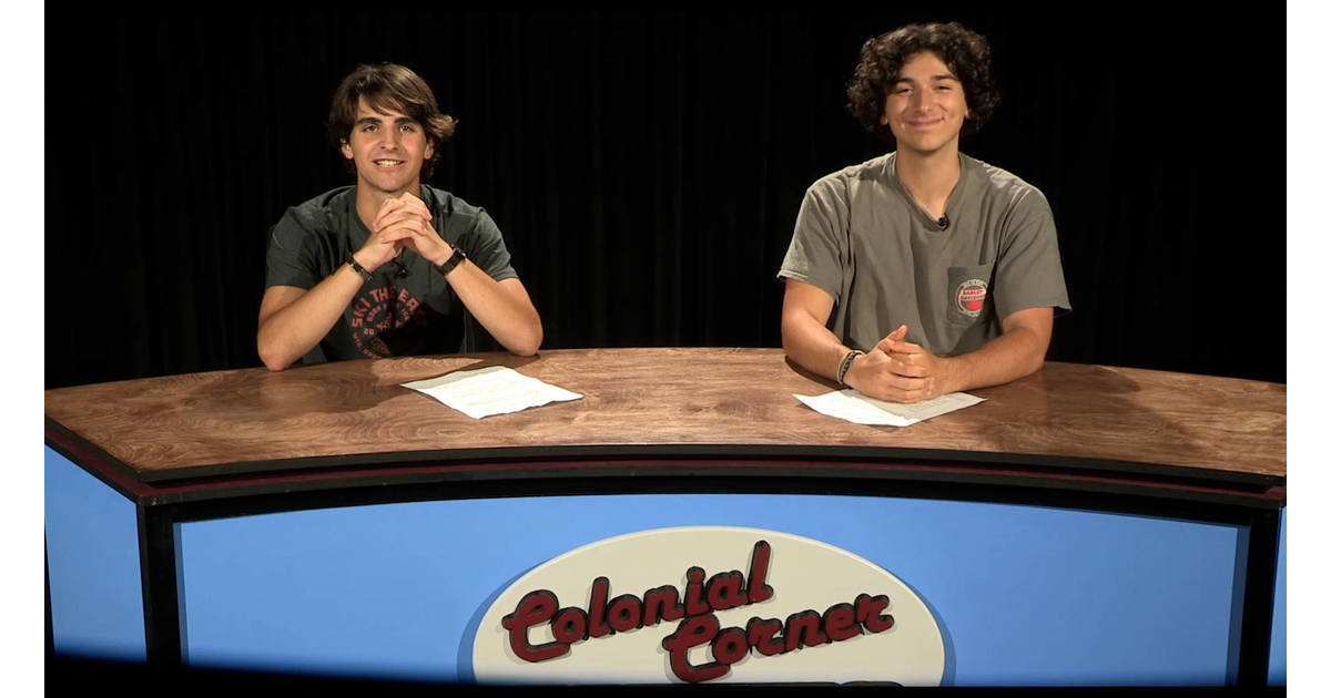 Morristown High School Colonial Corner News: First Broadcast of 2023-24 ...