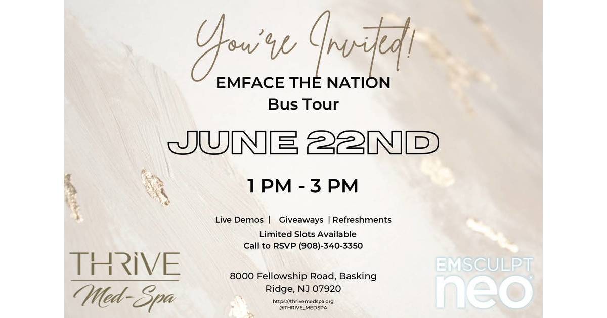 Hop on the Thrive Med-Spa Bus Tour for Free Demos on Site in Basking ...
