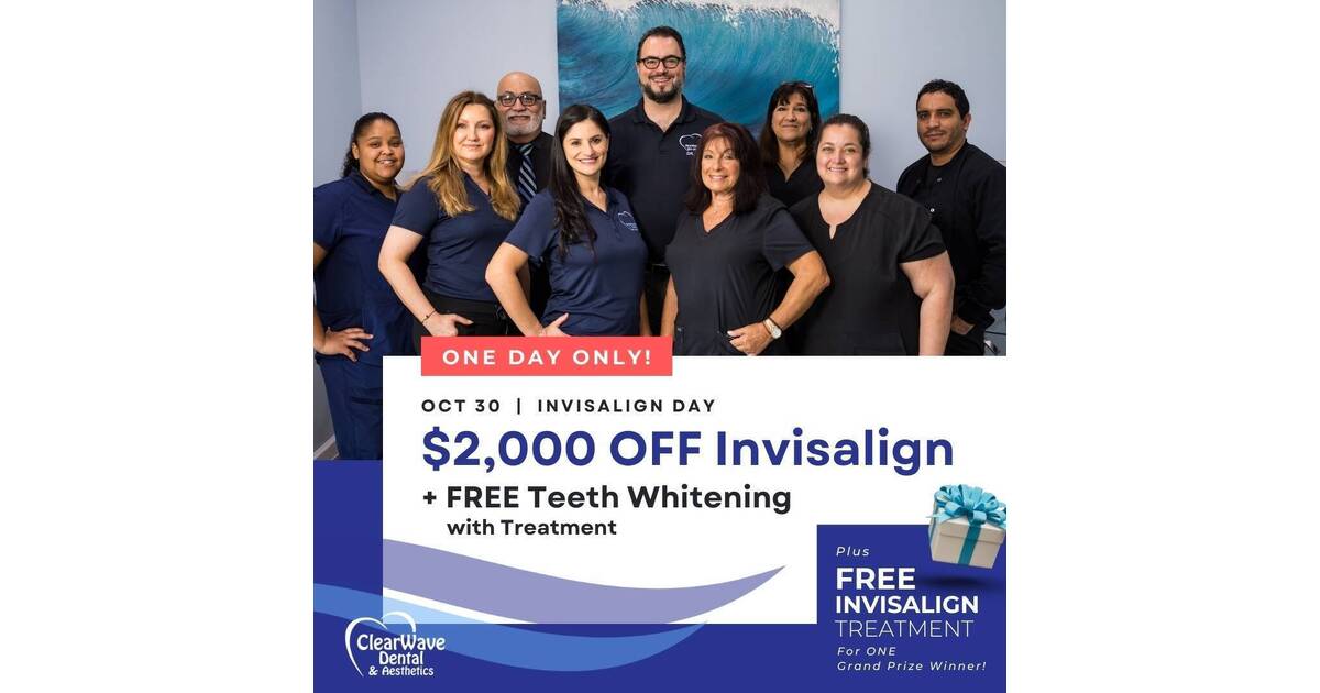 ClearWave Dental & Aesthetics in Coral Springs Announces Invisalign Day ...