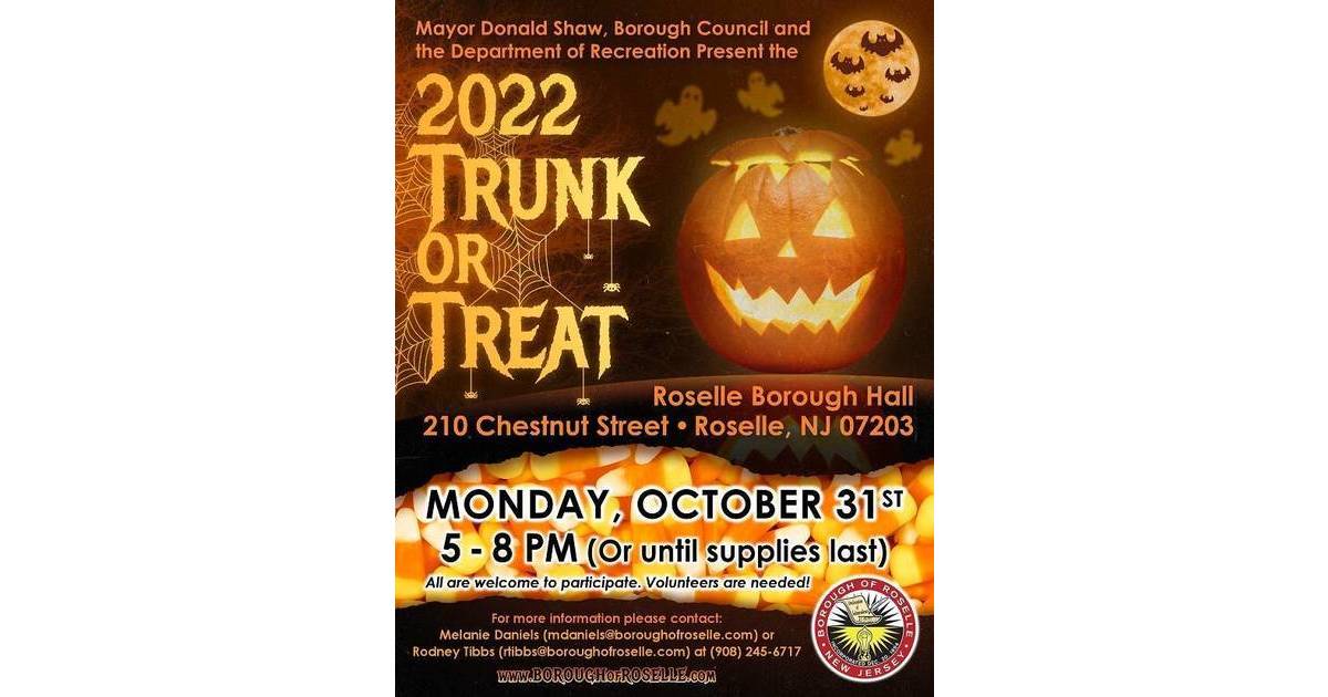 Roselle Trunk or Treat Event Scheduled for October 31; Volunteers Are ...