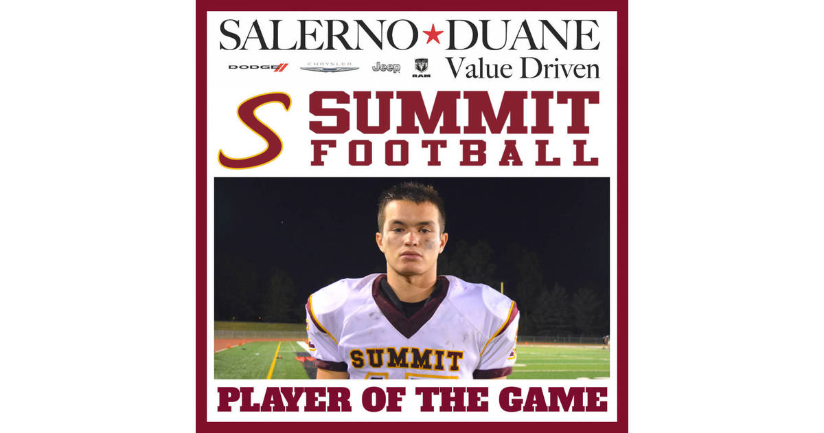 Lucas Stocks Selected as 'Salerno Duane Summit Football Player of the ...