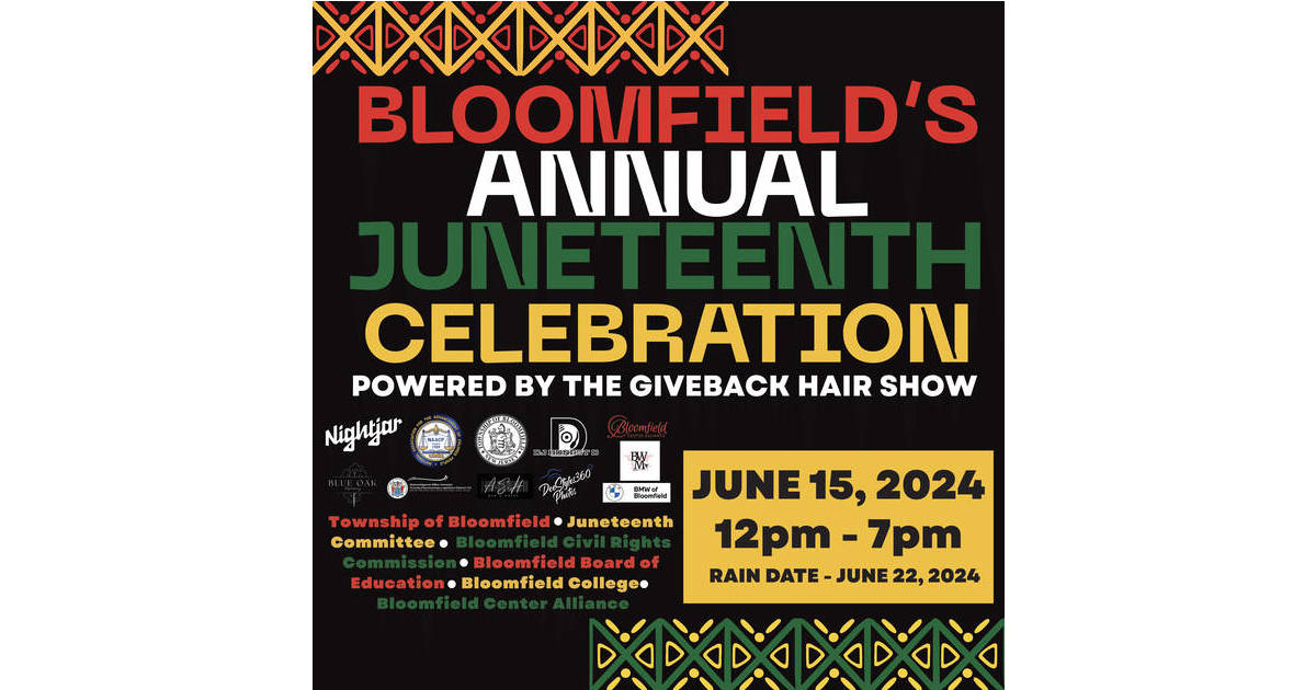 Bloomfield to Host 4th Annual Juneteenth Celebration on Saturday, June ...
