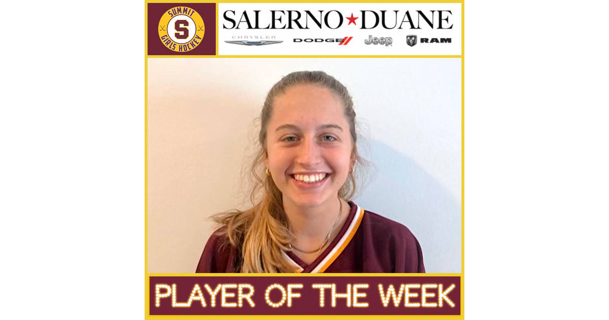 Taylor Cornell Selected as Salerno Duane Summit Girls Ice Hockey Player ...