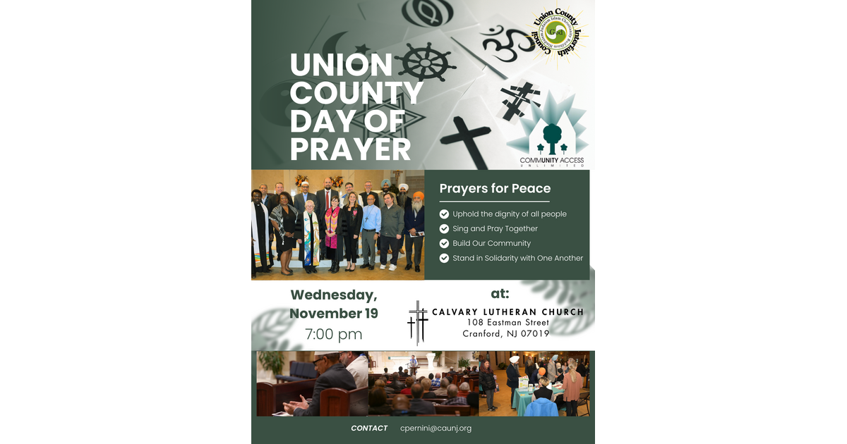 Union County Day of Prayer 2025: An Evening of Interfaith Unity and ...