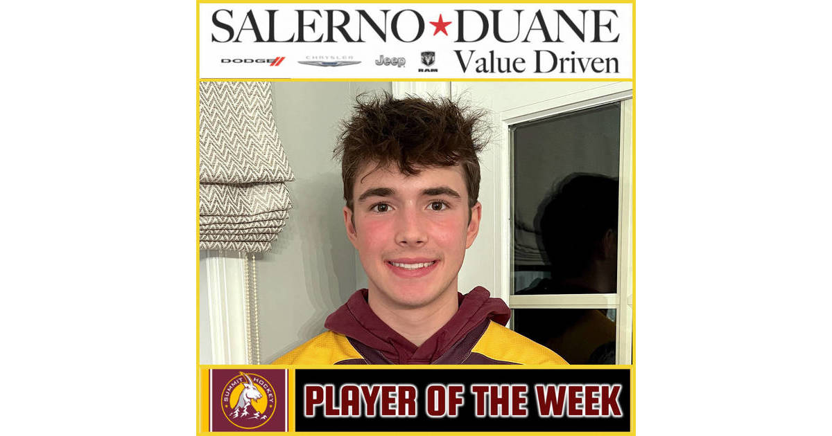 Daniel Flaim Selected as Salerno Duane Summit Boys Hockey Player of the ...