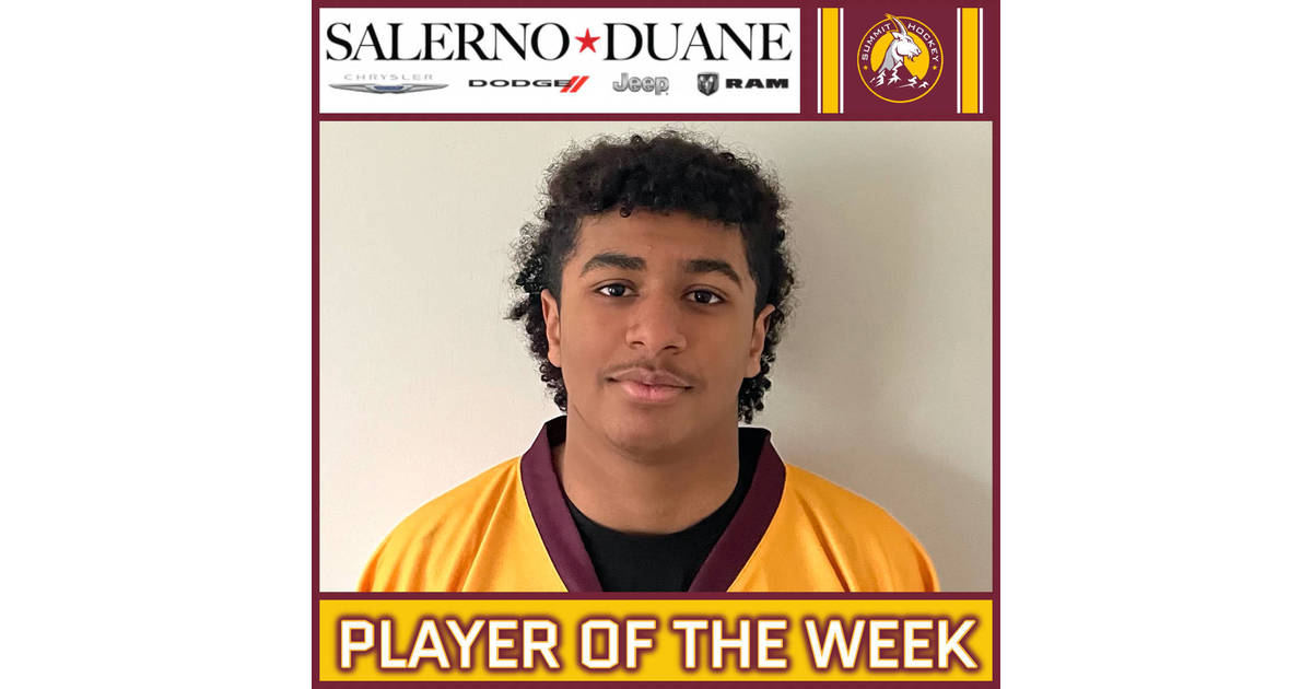 Jake Lowry Named Salerno Duane Summit Boys Hockey Player of the Week ...