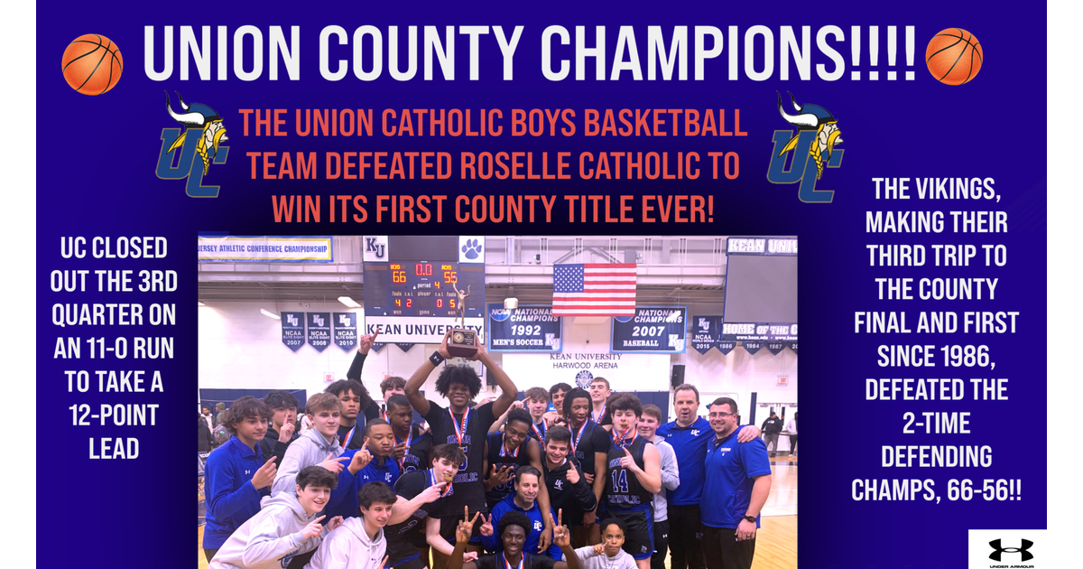 Union Catholic Wins First Union County Boys Basketball Championship in ...