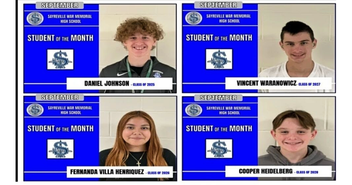 Sayreville War Memorial HS Names Students of the Month for September ...