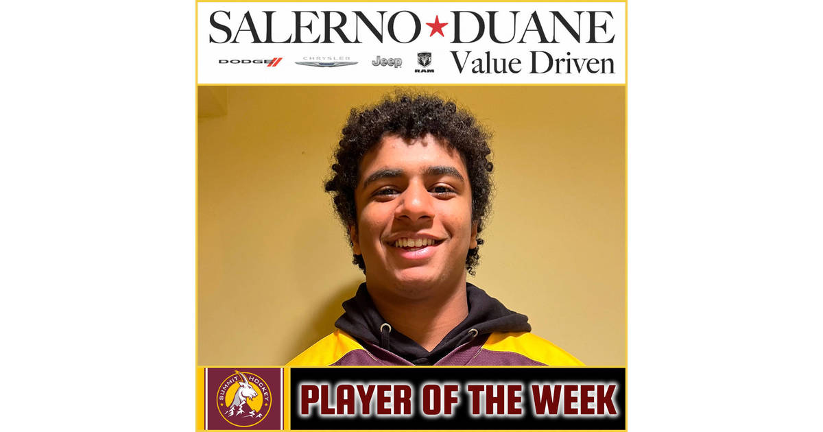 Jake Lowry Named Salerno Duane Summit Boys Hockey Player of the Week ...