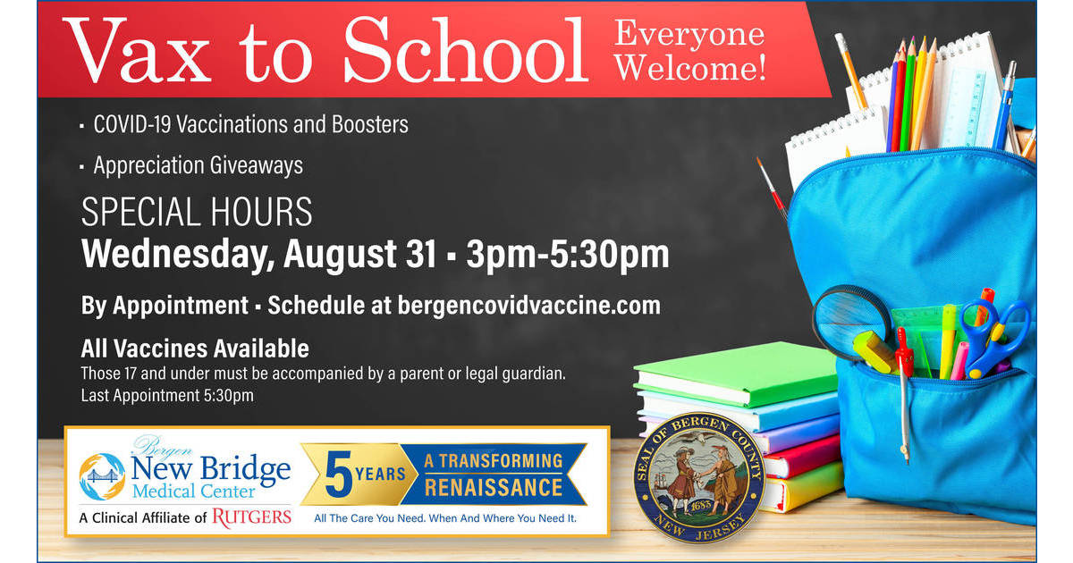 Bergen New Bridge, Bergen County Hosting COVID-19 Vax & Booster Event ...