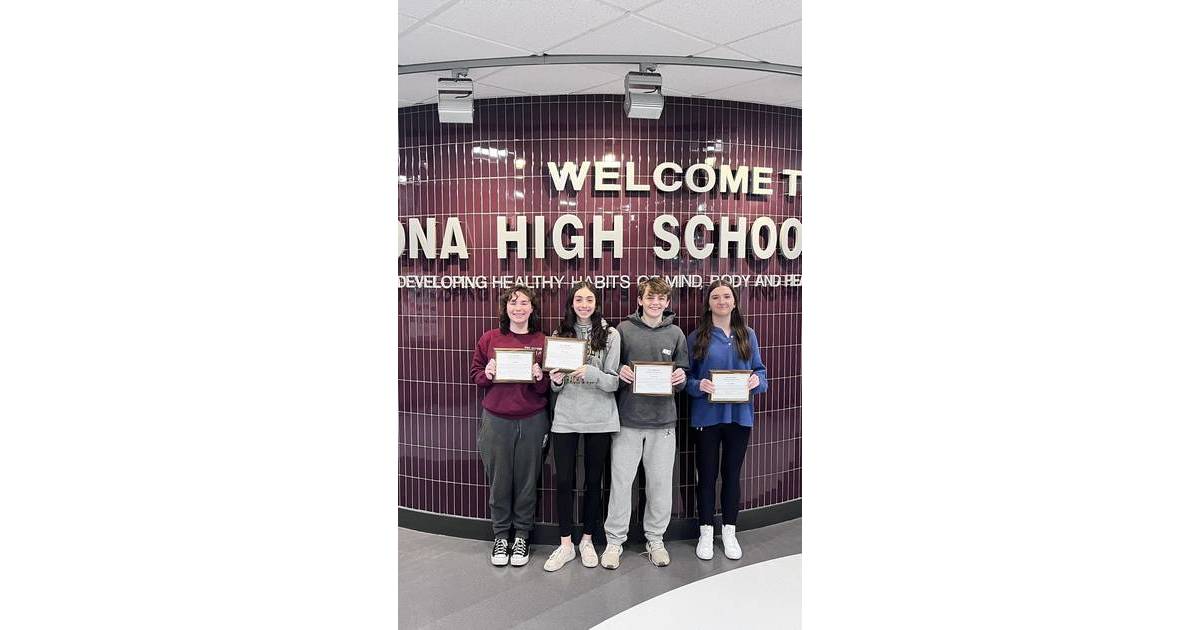 Verona High School Honors Students of the Month for January | Verona ...