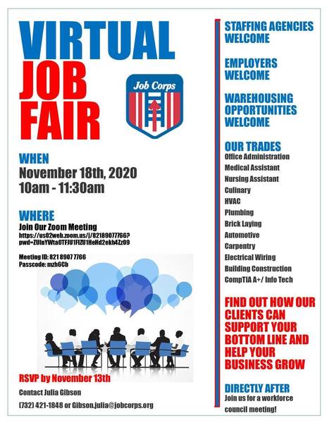 Edison Job Corps Academy Hosting Virtual Job Fair on November 18 ...
