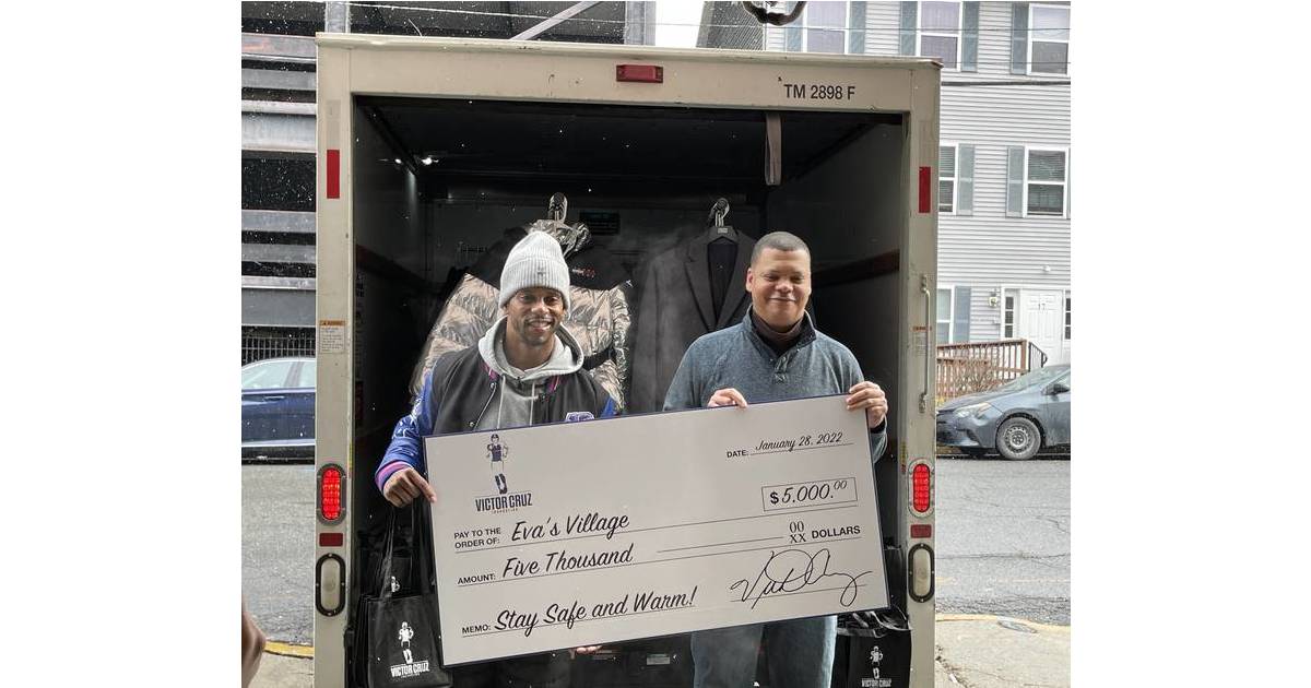 Paterson NFL Great Victor Cruz Makes Giant Contribution to Eva's ...