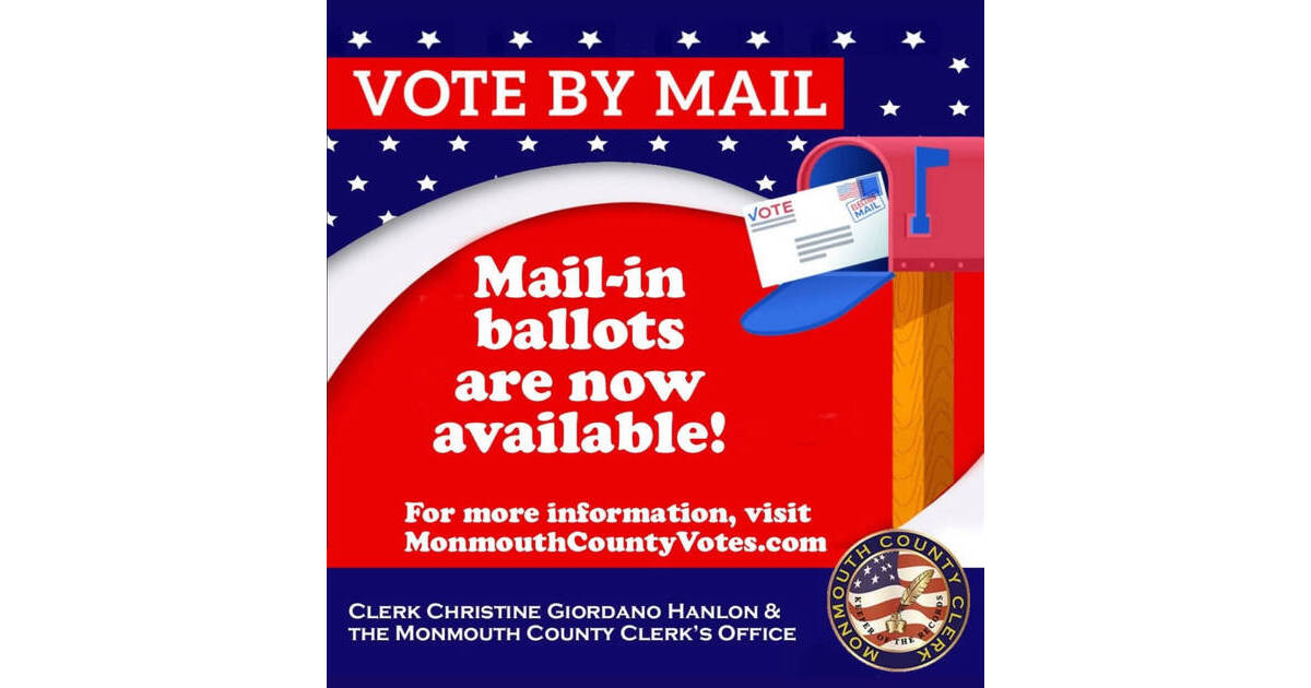 Monmouth County Clerk Hanlon Announces Mail-In Ballots Are Available for the 2025 Primary ...