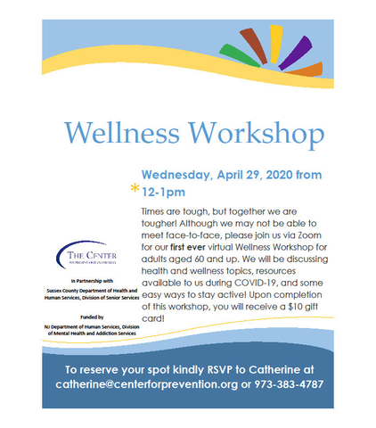 A FREE Virtual Wellness Workshop for Seniors aged 60 and up | Sparta ...