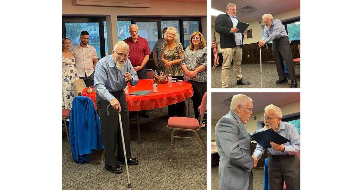 Robert G. Weigand, 95, of Hazlet honored for 75 years of service with ...