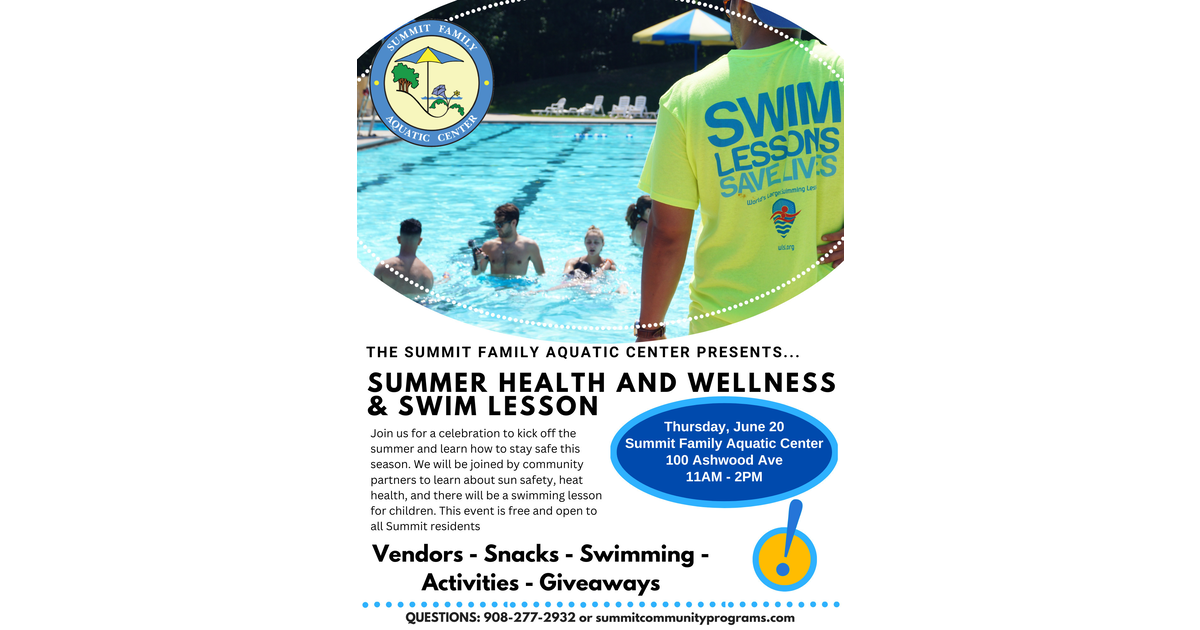 World’s Largest Swimming Lesson at Summit Family Aquatic Center on June ...