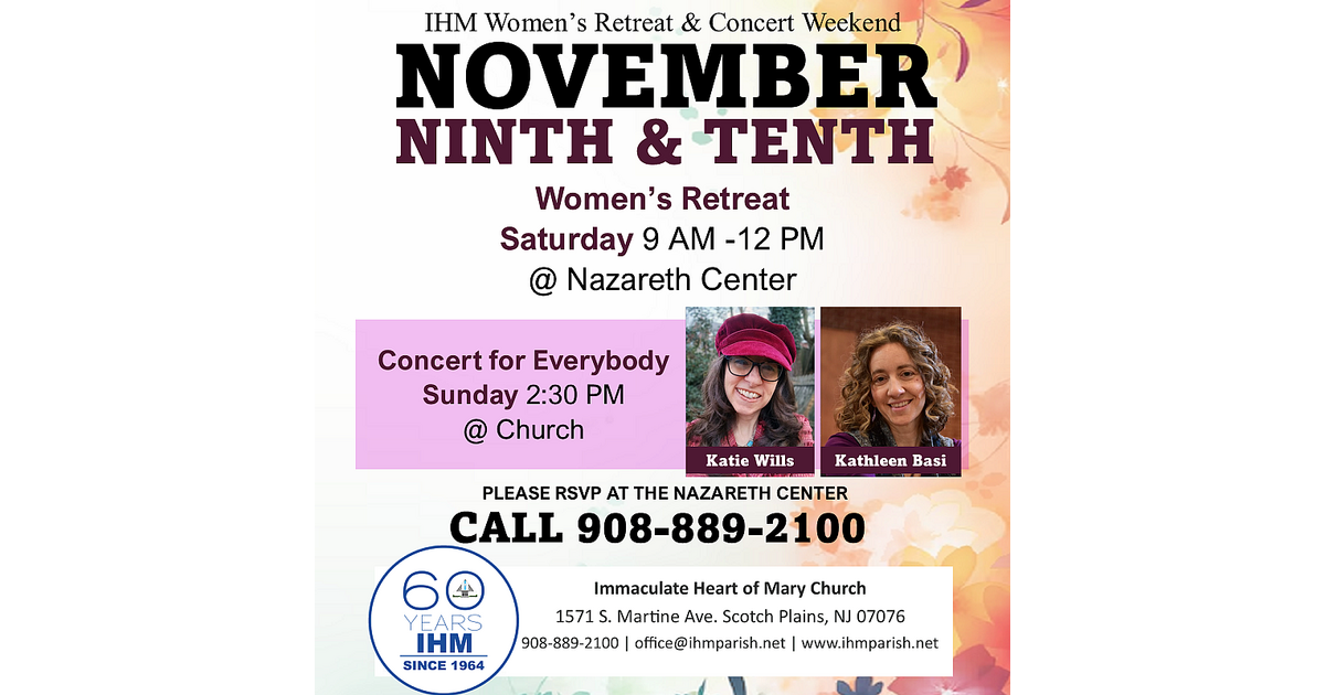 Katie Wills and Kathleen Basi in Concert at Immaculate Heart of Mary ...