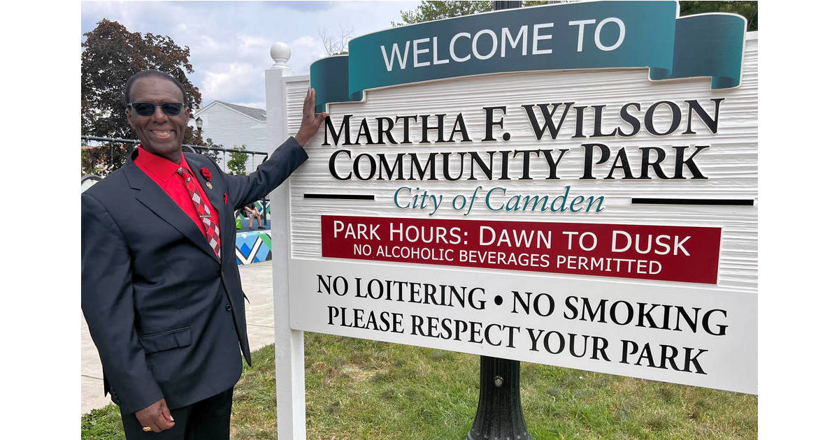 Renovated Camden Park Dedicated to the Late Martha F. Wilson | Camden ...