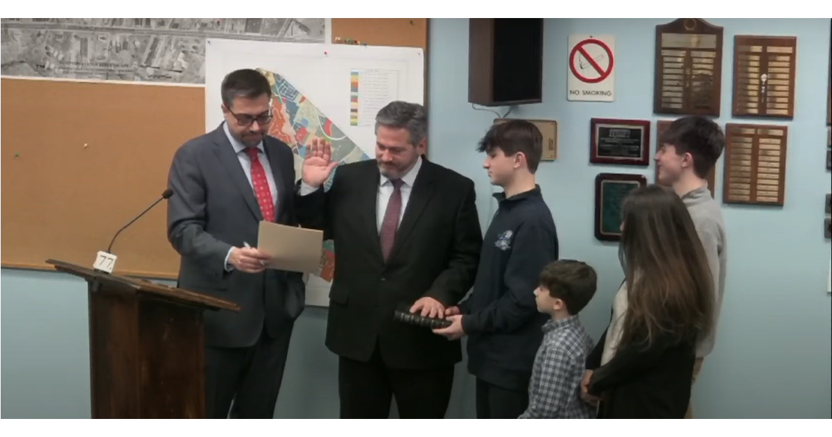 New Cedar Grove Councilman John Zazzali Takes Oath; Peterson Named New ...