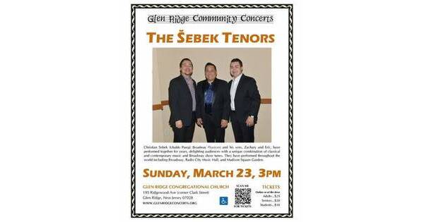 Nutley's Acclaimed Sebek Tenors to Perform in Glen Ridge March 23 ...