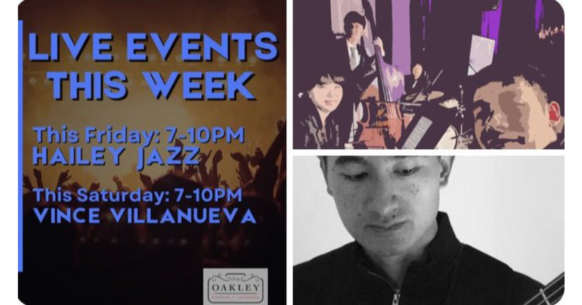 Hailey Jazz and Vince Villanueva This Weekend at Nutley's Oakley ...