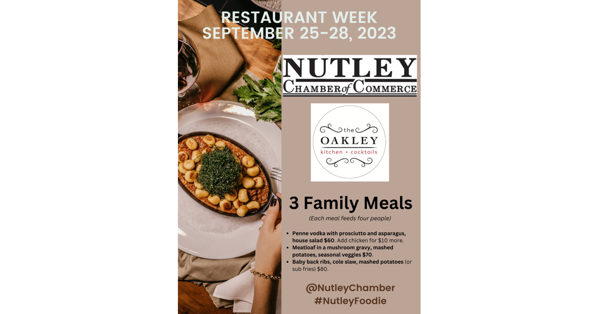 Nutley Restaurant Week Grows to 16 Local Businesses, Hashtag Introduced ...