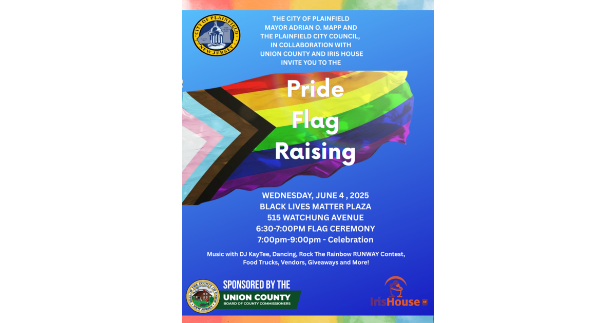 City of Plainfield's Pride Flag Raising Celebration | TAPinto | TAPinto