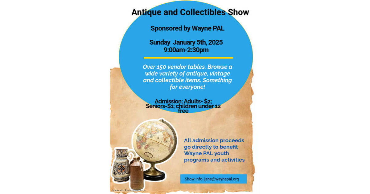 Wayne PAL Antique and Collectibles Show Fundraiser | TAPinto | TAPinto