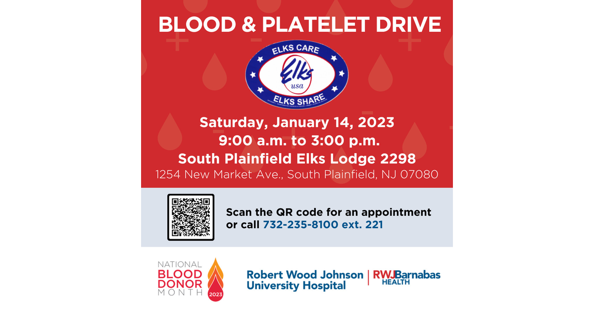 Blood Drive at the Elks on January 14th | TAPinto | TAPinto
