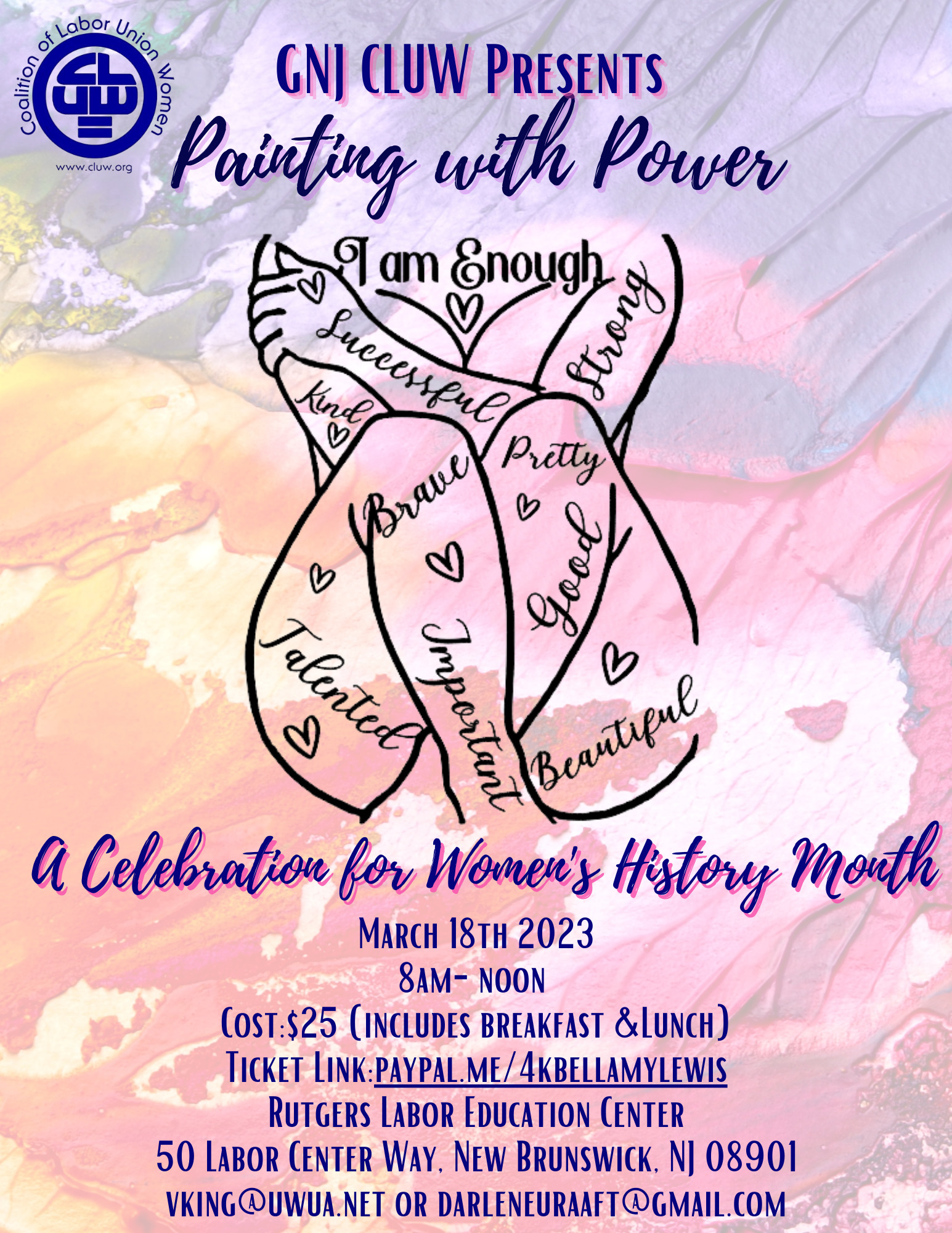 Greater NJ CLUW (Coalition of Union Labor Women) Presents "Painting ...