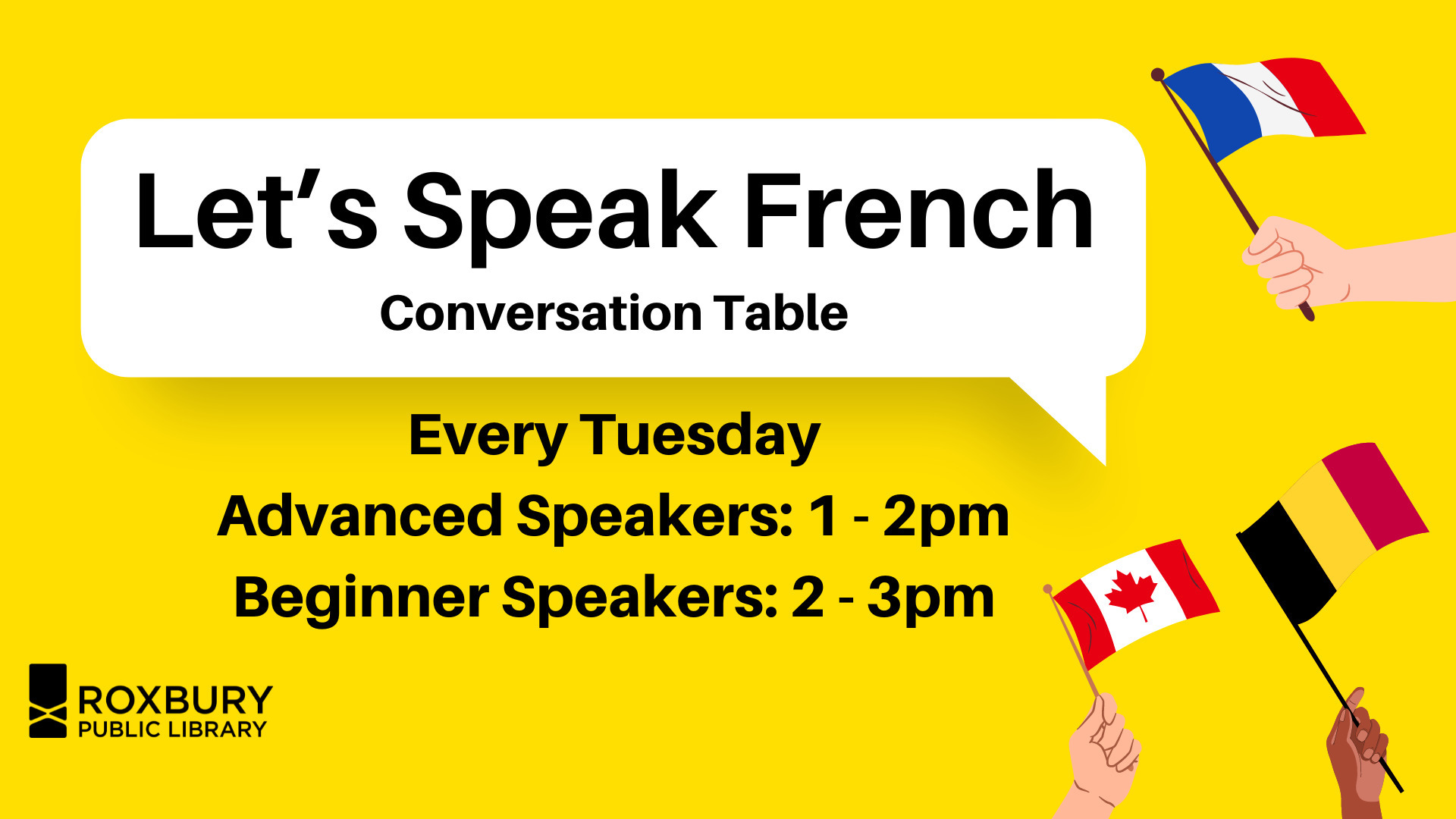 Let's Speak French Conversation Table | TAPinto | TAPinto