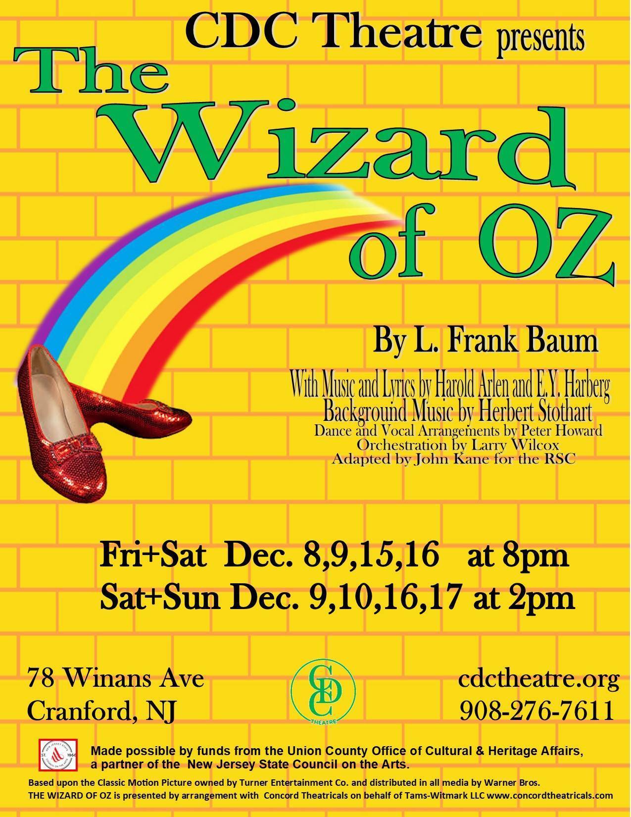 The Wizard of Oz at CDC Theatre in Cranford | TAPinto | TAPinto