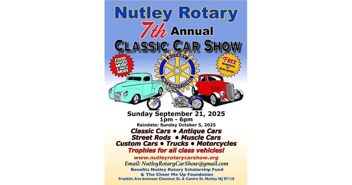 7th Annual Nutley Rotary Car Show | TAPinto | TAPinto