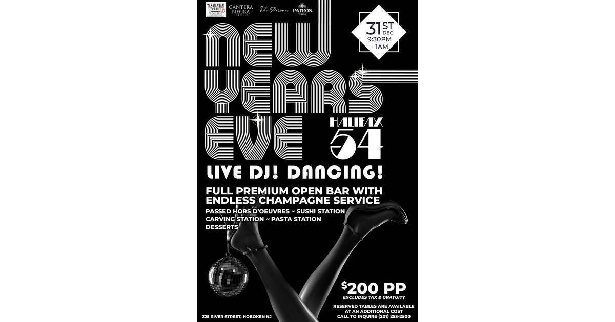 Halifax Hoboken Hosts Studio 54-Themed New Year's Eve Bash | TAPinto ...