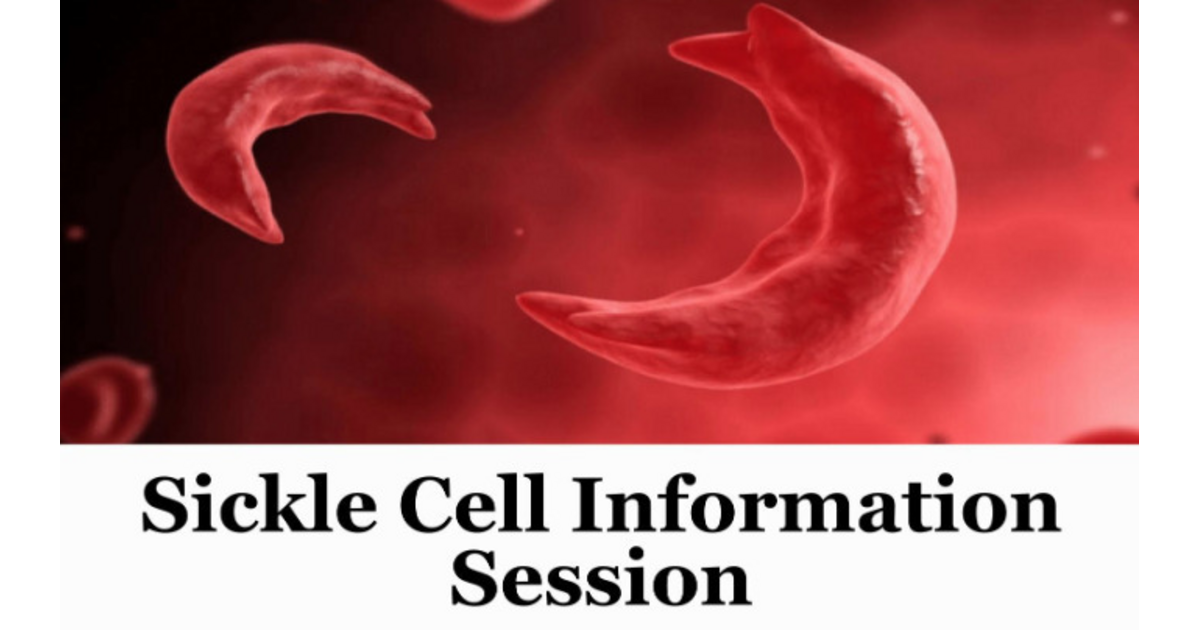 Sickle Cell Information Session | TAPinto | TAPinto