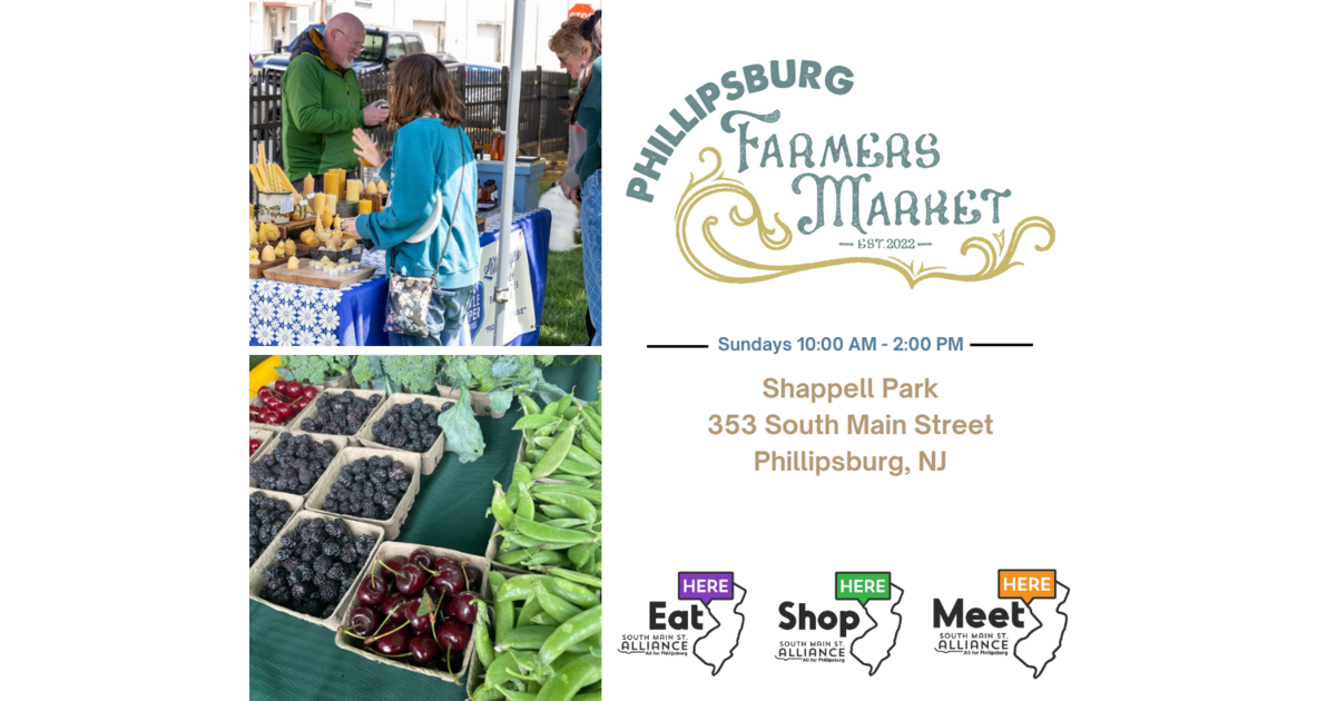 Phillipsburg Farmers Market - ShopHERE Sundays | TAPinto | TAPinto