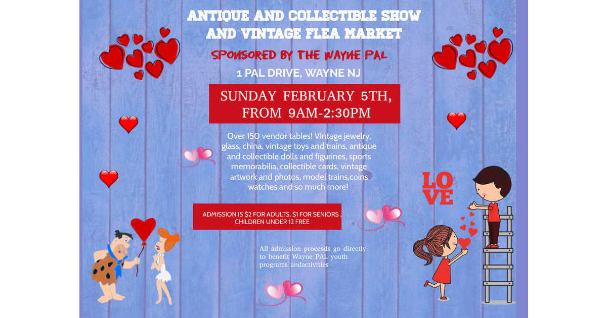 February 5 Antiques & Collectible Show at the Wayne PAL | Wayne, NJ ...