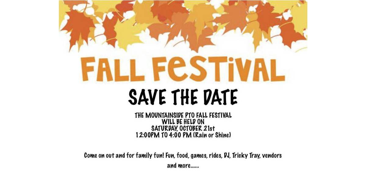 Mountainside PTO Fall Festival Set for October 21 | Mountainside, NJ ...