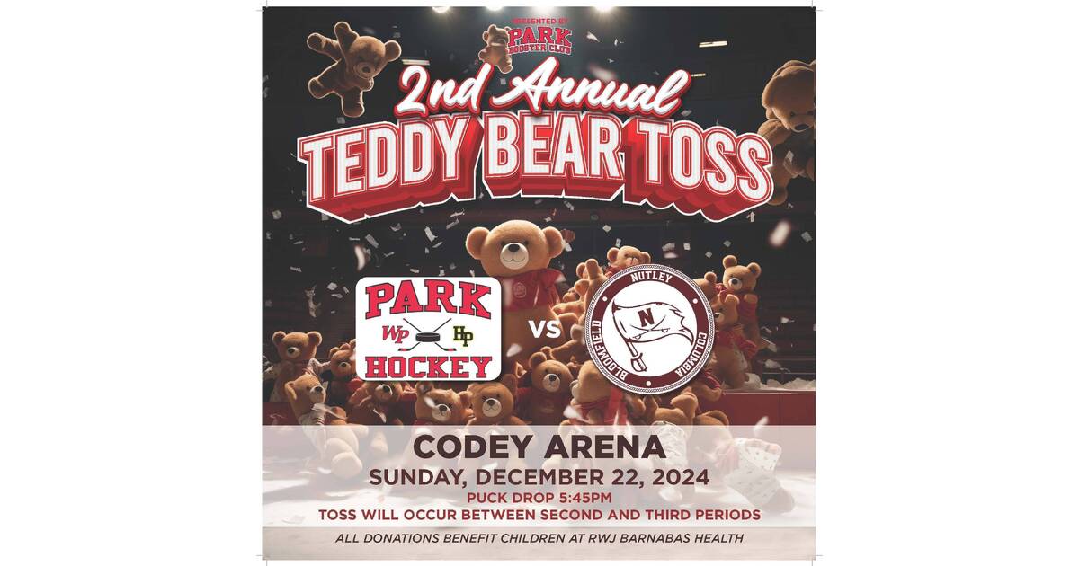 Park Regional Ice Hockey to Participate Again in Teddy Bear Toss Game ...