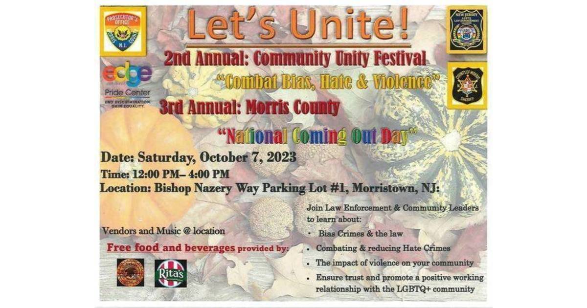 2nd Annual Community Unity Festival and 3rd Annual Morris County Coming ...