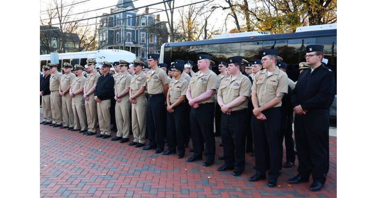Crew of USS John Basilone Visits Raritan Memorial Site, Pays Tribute to ...