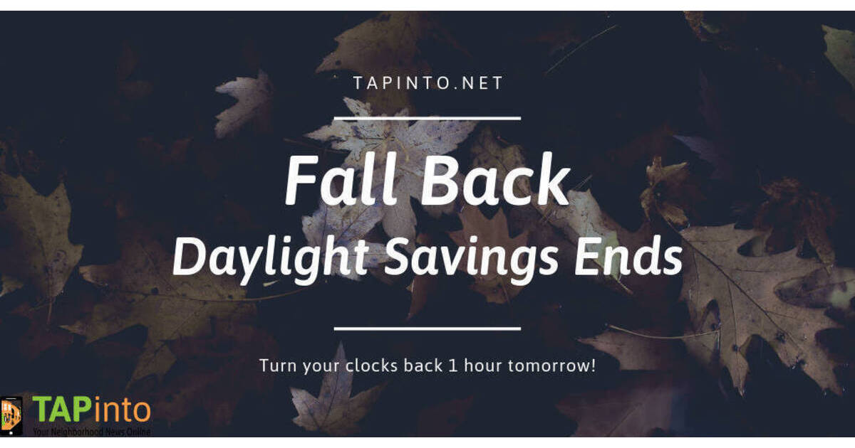 Daylight Saving Time Ends Nov. 3: Safety Tips for Franklin Township ...