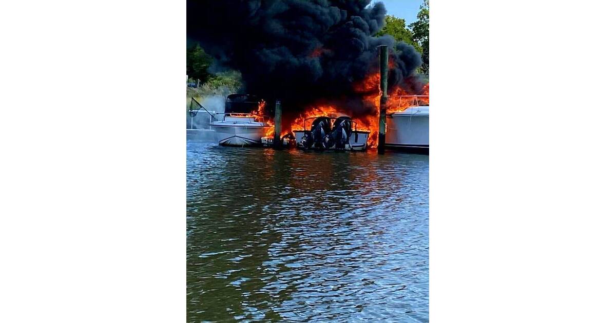 Bayshore Fire: Multiple Boats catch fire, explode at marina in Keyport ...