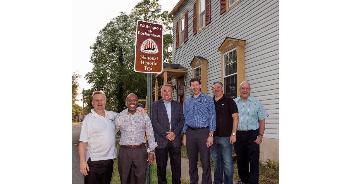 Washington-Rochambeau National Historic Trail Signs Posted in South ...