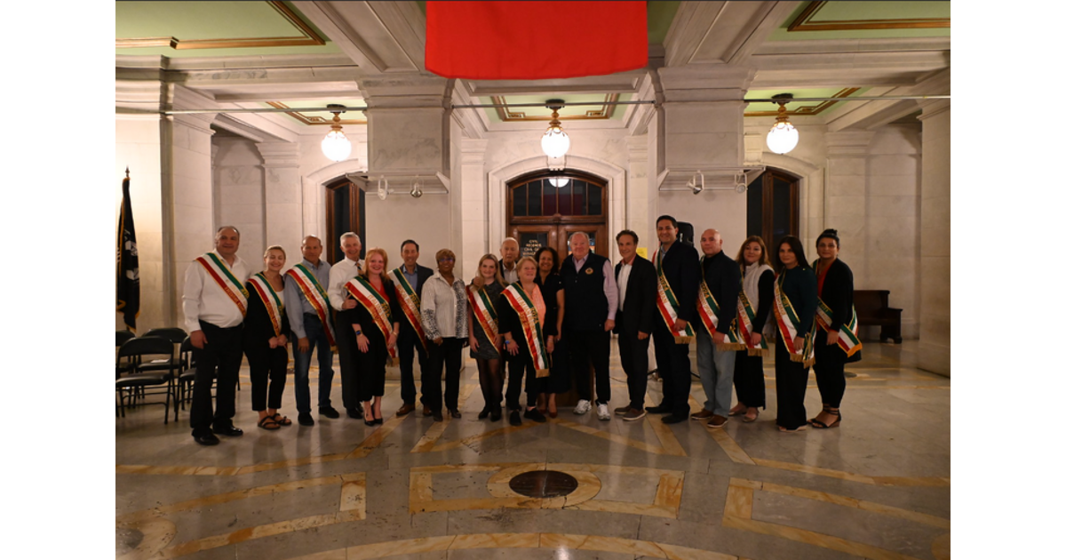 Hudson County Executive Craig Guy Honors Italian Americans | Jersey ...